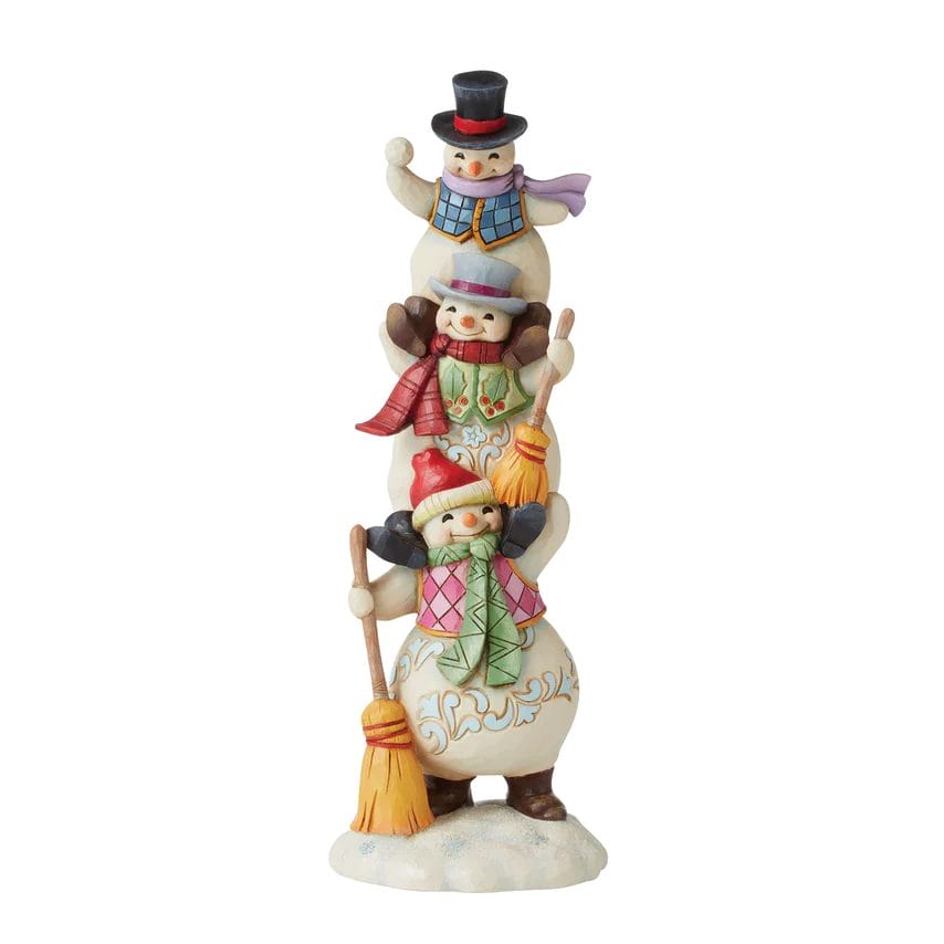 FIG THREE STACKED SNOWMAN - Three Bears General Store